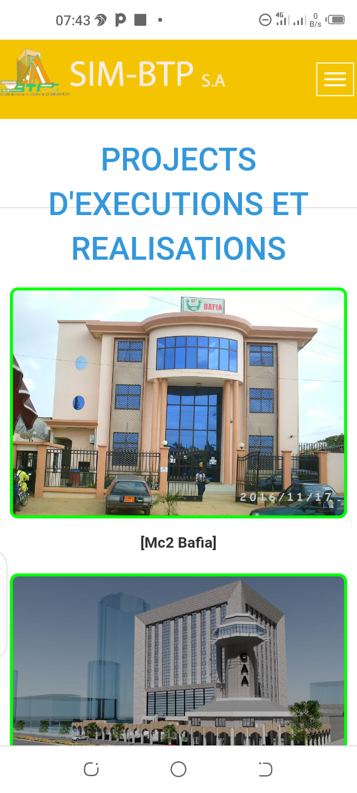 sim- BTP s.a a votre service au Cameroun | BazarAfrique Cameroun