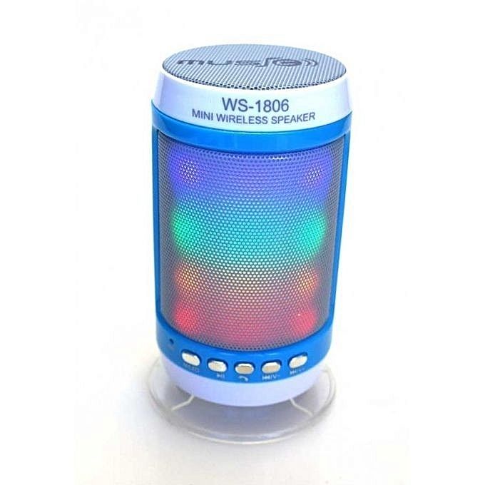 WSTER Haut Parleur Bluetooth Lumineux - MP3 - Radio - WS1806 Avec USB ...