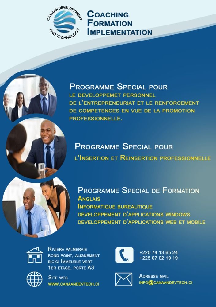 Offres De Formations Variees, Business Certicate for Support and ...