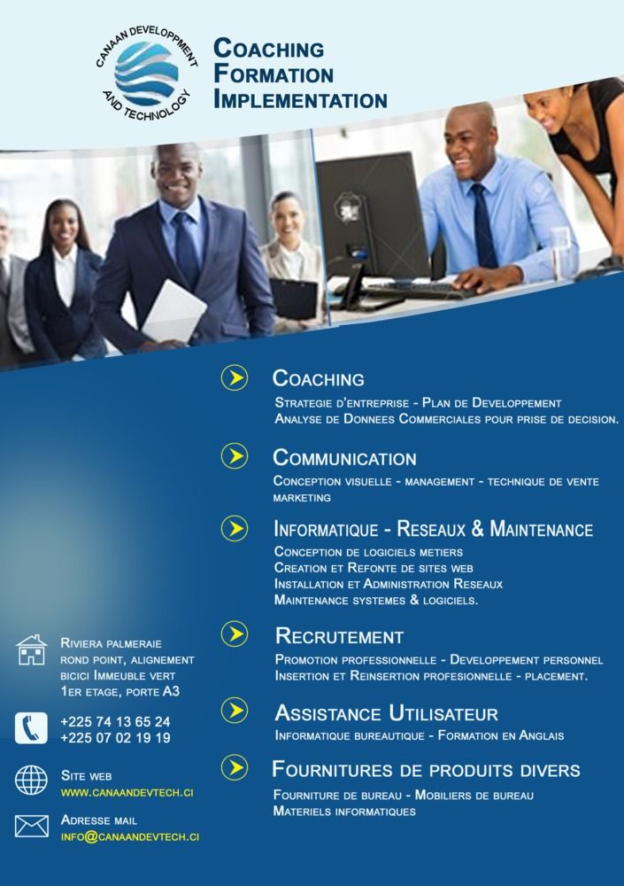 Offres De Formations Variees, Business Certicate for Support and ...
