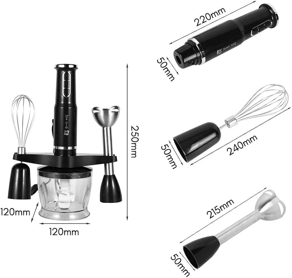 Mixeur plongeant électrique multifonction 4 en 1 | BazarAfrique Bénin